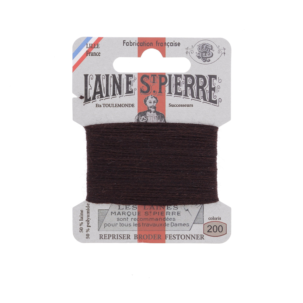 Embroidery thread - St Pierre wool - Brown color chart